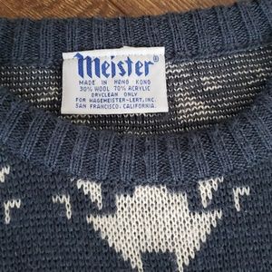 meister | Sweaters | Vintage Ski Sweater Meister Wool Blend Size L ...